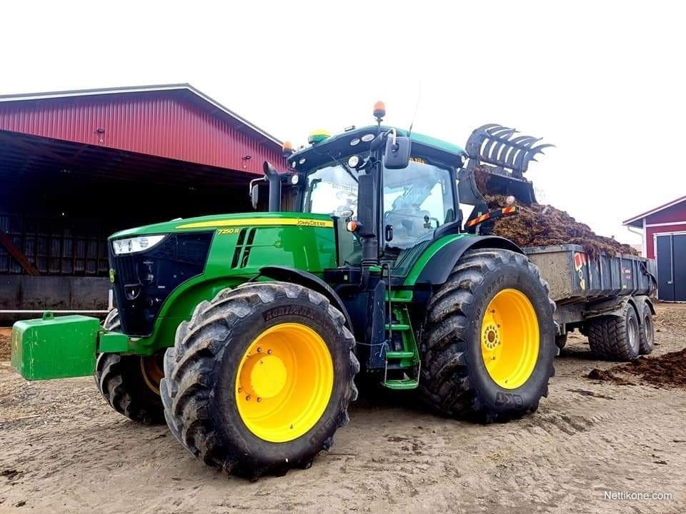 John Deere 7250 R tractors, 2015 - Nettikone