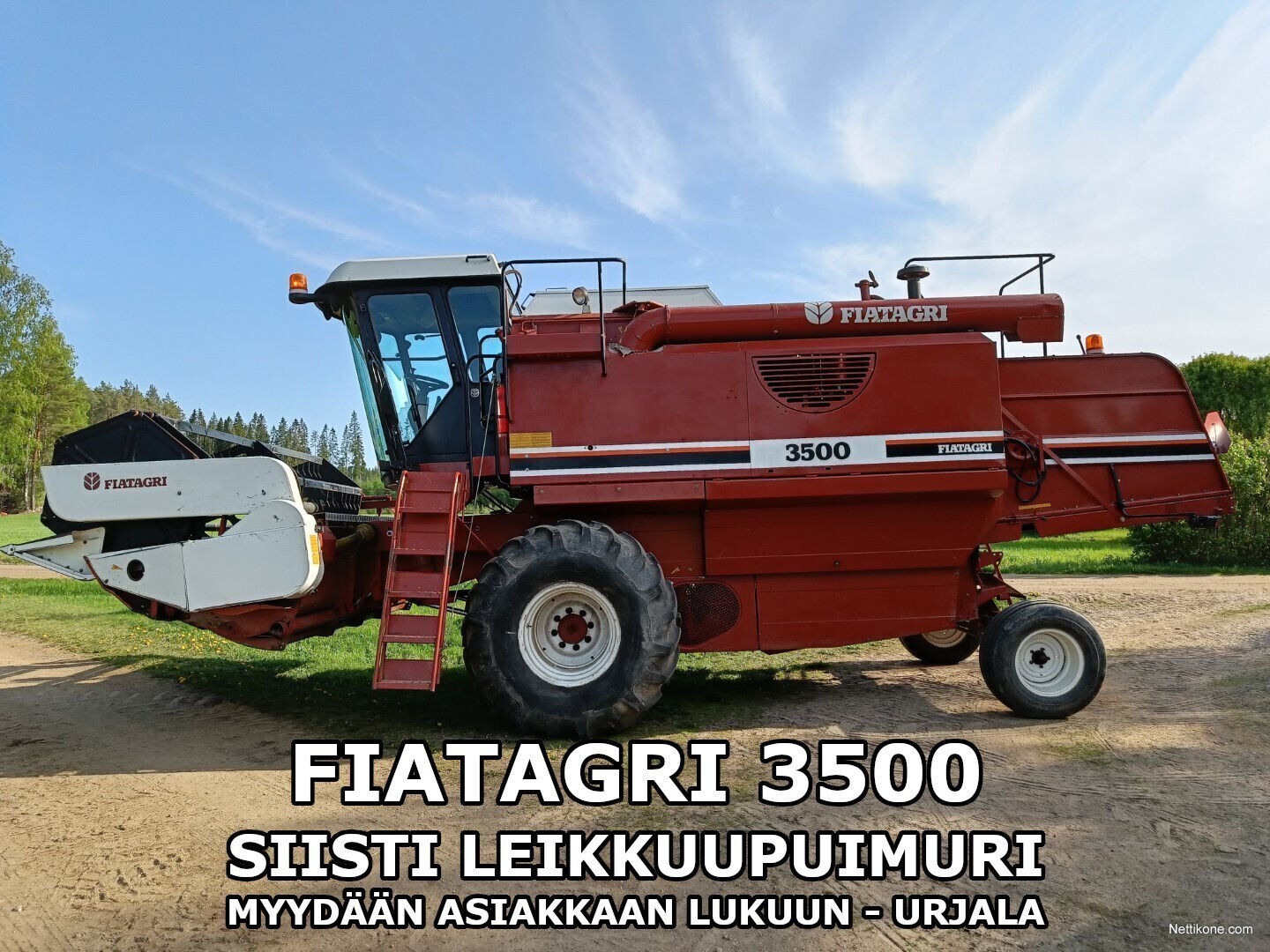 Fiat AGRI 3500 leikkuupuimuri - VIDEO combine harvesters, 1990 - Nettikone