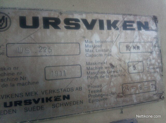 Ursviken 2500 metal processing - Nettikone