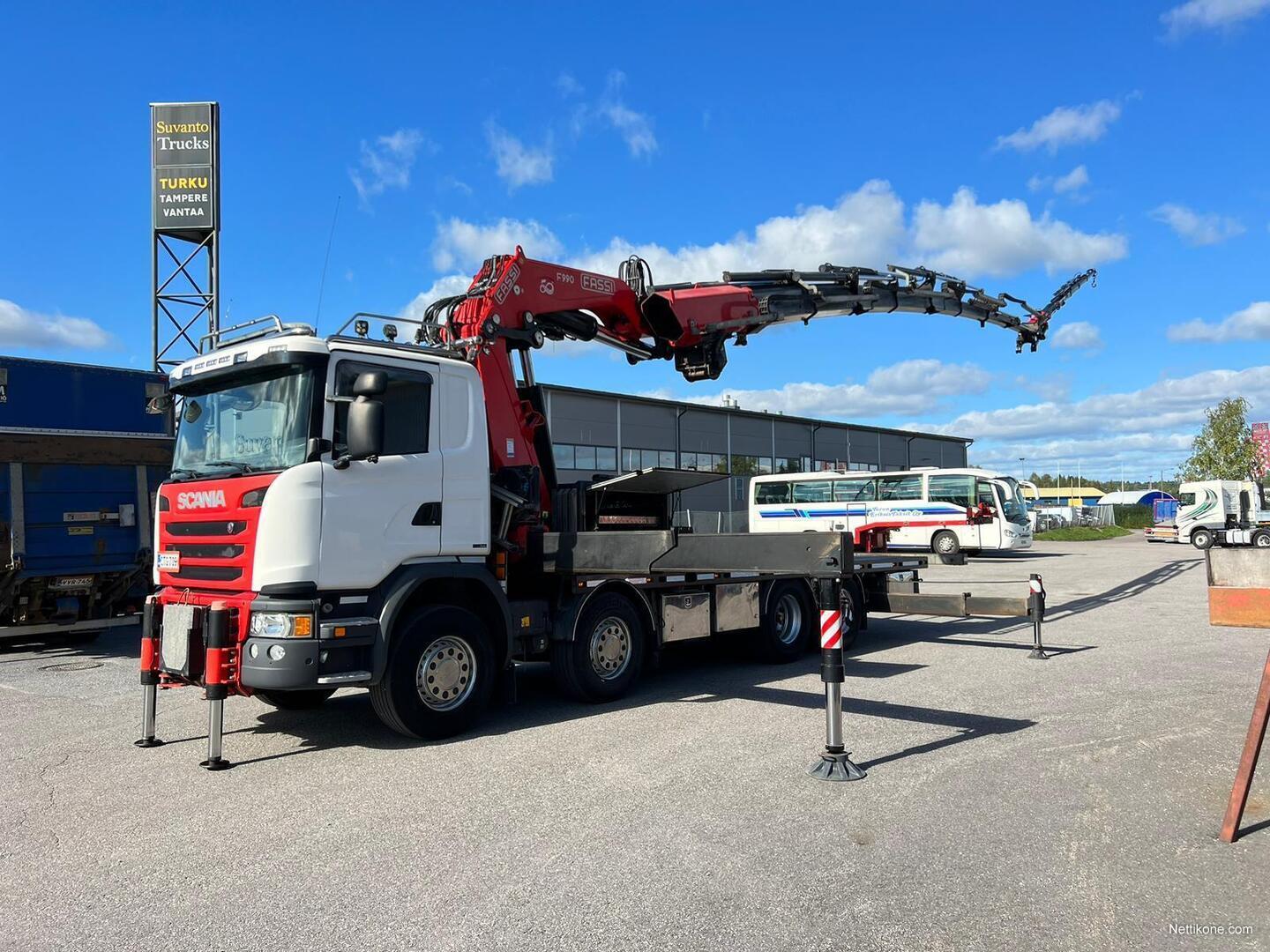 Scania G 450 8X2 Fassi F990 nosturi kuorma-autot, 2015 - Nettikone
