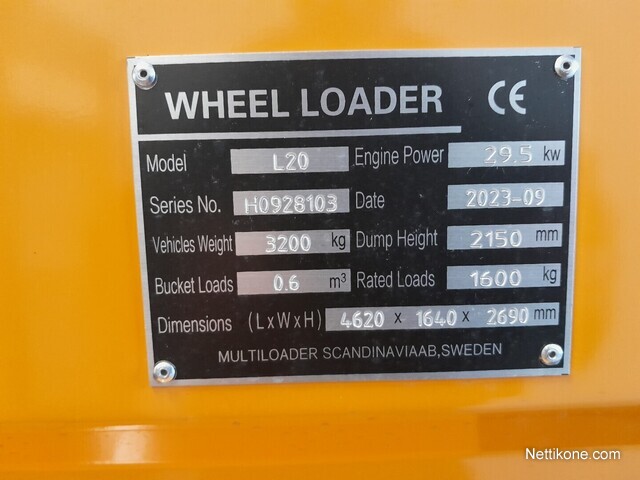 Multiloader L20 kuormaajat, 2024 - Nettikone