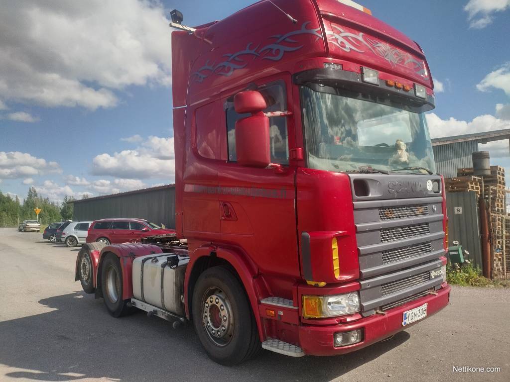 Scania R164 6x2 veturi,täysilmaj. kats 08/23 vetopöytäautot, 2001 ...