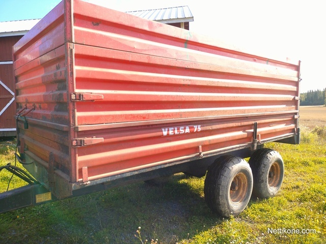 Velsa 75 telikärry lisälaidoilla traktorin peräkärryt ja maatalous ...
